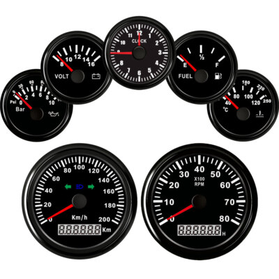 7 Gauge Kit with Senders for Holden HZ GTS Dash Unicq Parts Retro ...