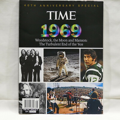 Time Magazine 1969 40th Anniversary Special Woodstock The Moon Manson ...