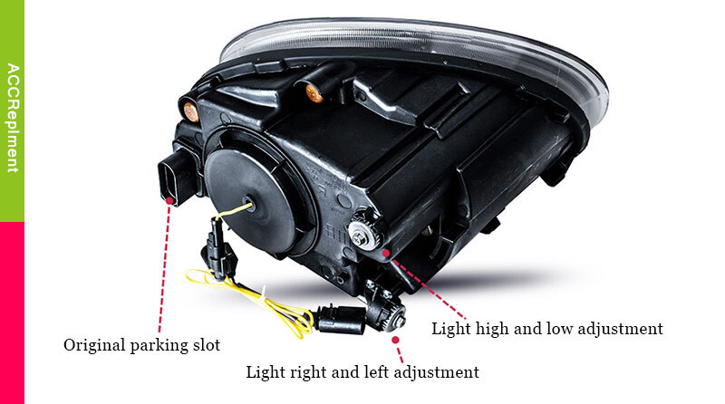 For 2013-2019 VW Beetle Headlight HID Xenon Beam Assembly Projector LED ...