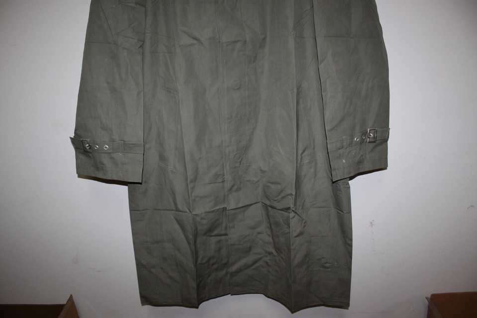 Military Austrian Trench Coat Rain Jacket OD Green Waterproof Gore-Tex ...