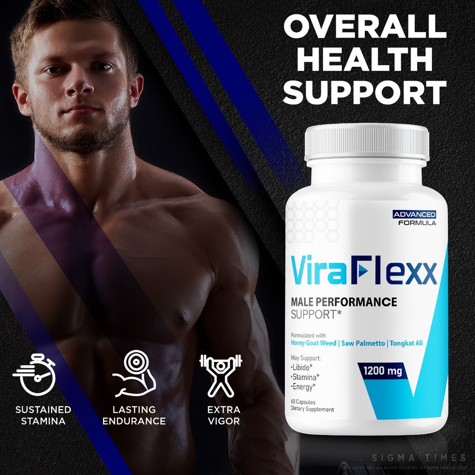 ViraFlexx Male Health Pills to Boost T-Levels and Performance 60ct | eBay