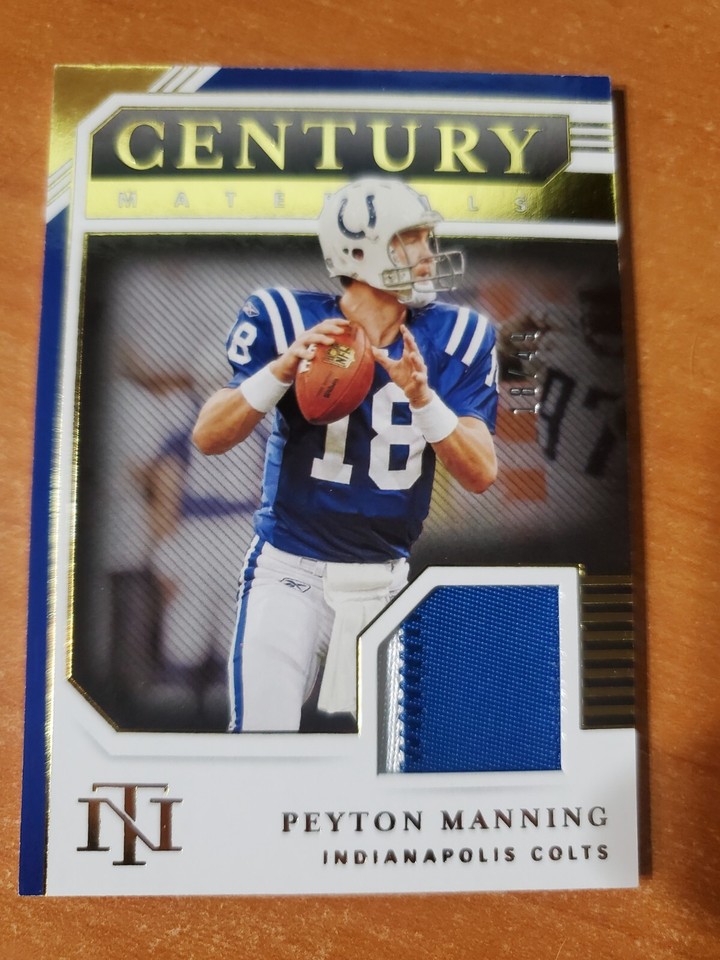 2020 Panini National Treasures Century Materials Peyton Manning Jersey ...
