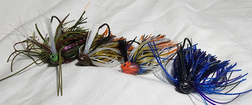 1/4oz, handmade brush, bass fishing jigs, assorted colors. lot 15 | eBay