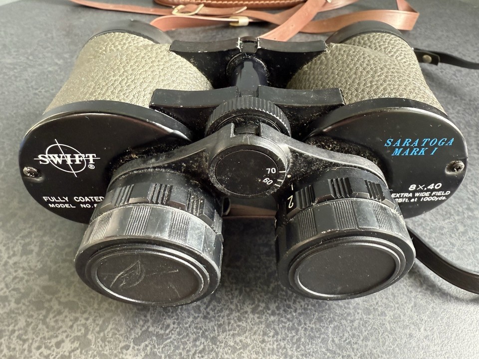 Vintage Swift Saratoga 1 No. 801 Binoculars 8X40 Fully Coated Japan ...