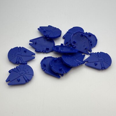 Monopoly Star Wars Classic Trilogy Edition 12 Blue Corellian Freighters ...