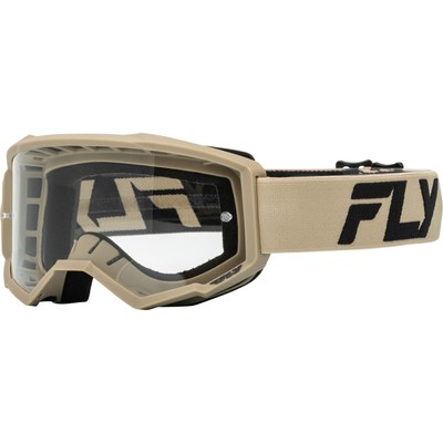 Fly Racing Focus Goggles - Khaki/Black with Clear Lens 37-51155 | eBay