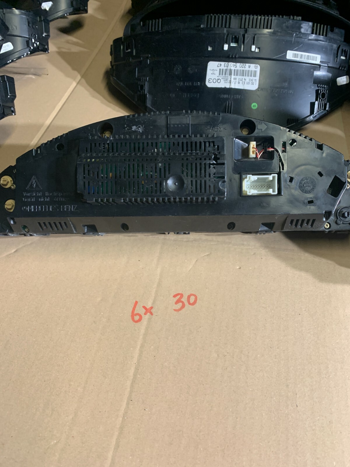 Mercedes-Benz W220 S-CLASS Speedometer Instrument Cluster Kmh ...