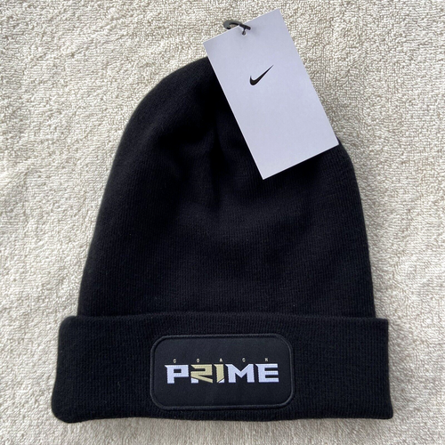 NEW Nike Coach Prime Colorado Buffaloes Cuffed Logo Beanie Cap Hat NWT ...