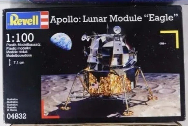 REVELL Level 4 Apollo 11 Lunar Module Eagle Model Kit 1 48 Open Box ...