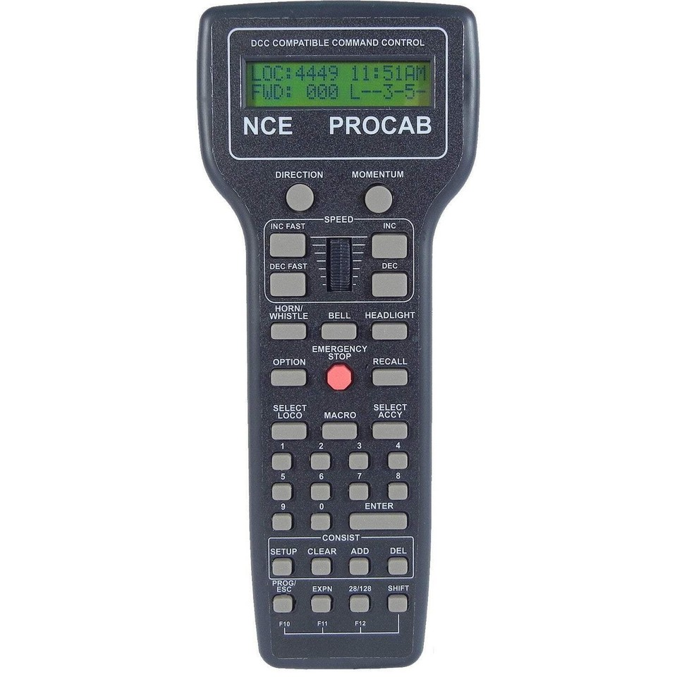 NCE Pro Cab Deluxe Master Cab Handheld DCC Throttle NCE0010 | eBay
