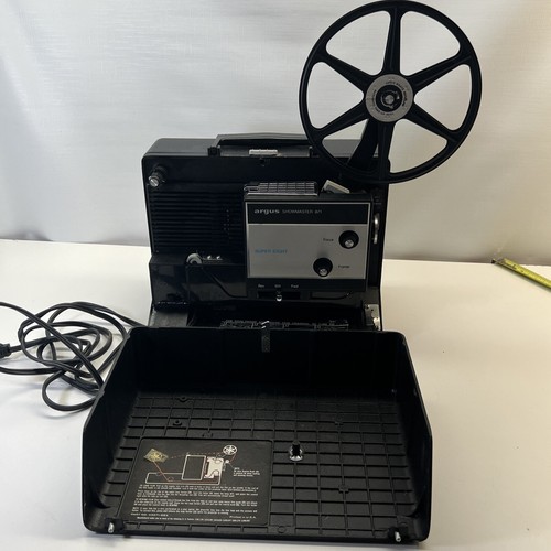 ARGUS SHOWMASTER 871 SUPER EIGHT MOVIE PROJECTOR FOR 8mm FILM. Powers ...