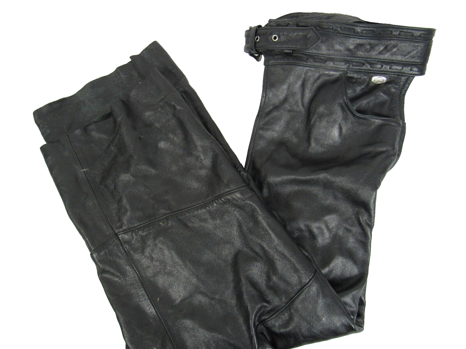 Harley Davidson Genuine Leather Biker Chaps Mens 3XL … - Gem