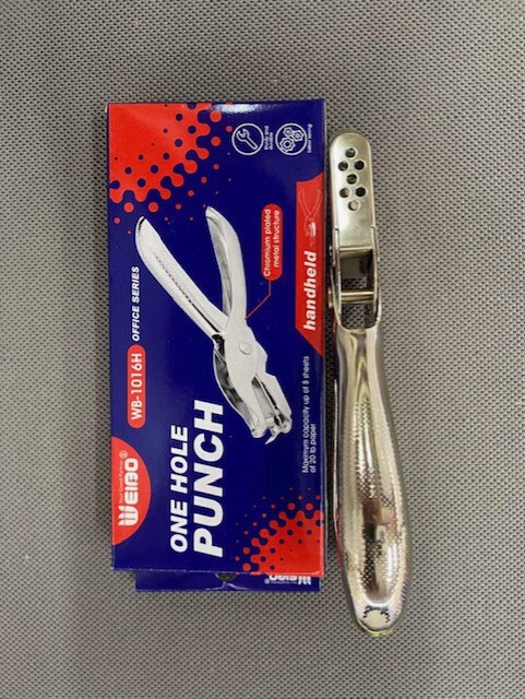 Hole Punch Metal Hand Held One Single Hole Paper Puncher 6mm | eBay UK