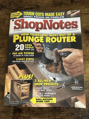 Vintage Vol. 15 Issue 90 2006 ShopNotes Magazine Woodworking Home ...