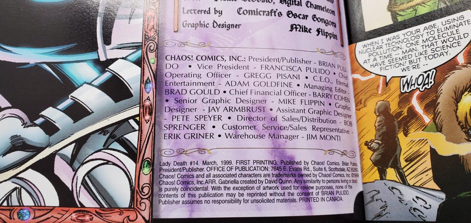 LADY DEATH #14 (1999) BY CHAOS First printing NM/MT | eBay