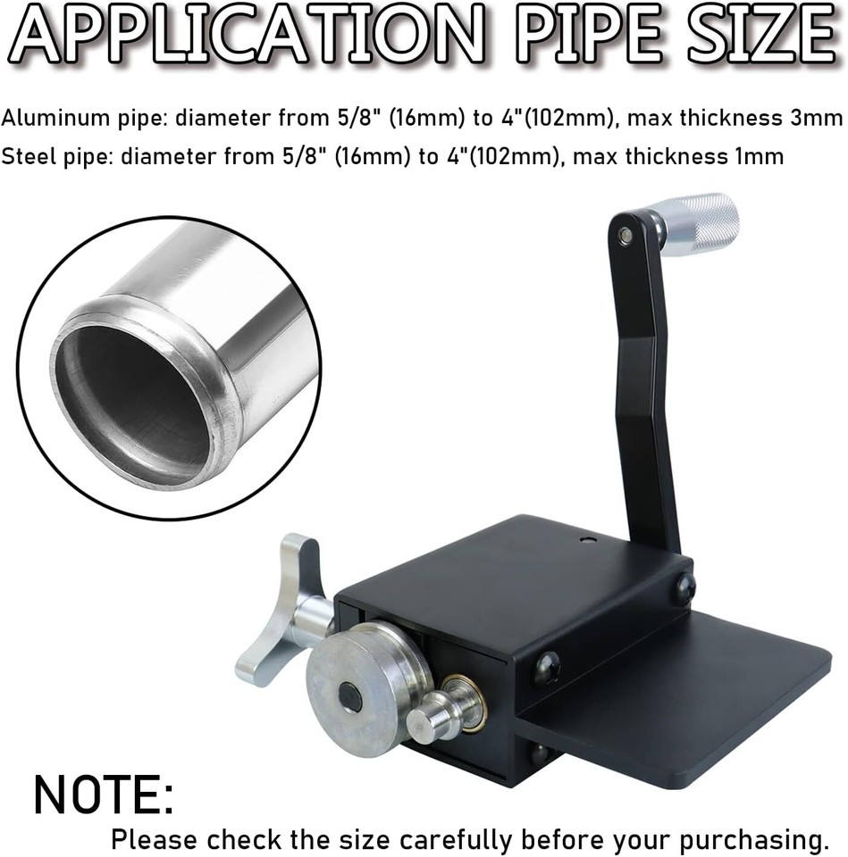 Tube Pipe Hose Bead Roller Intake Intercooler Piping Fits Clamps 5/8 ...