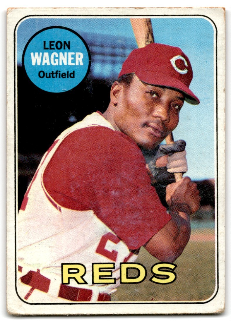 1969 Topps Leon Wagner Cincinnati Reds #187 | eBay