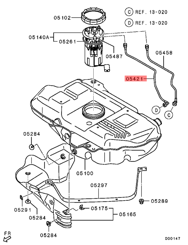Fuel Line Tank Pipe for MITSUBISHI COLT VI 1.3 1.5 Petrol MR978282 | eBay