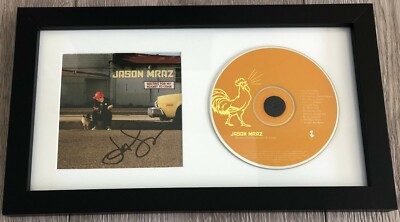JASON MRAZ SIGNED WAITING FOR MY ROCKET TO COME FRAMED & MATTED CD w ...