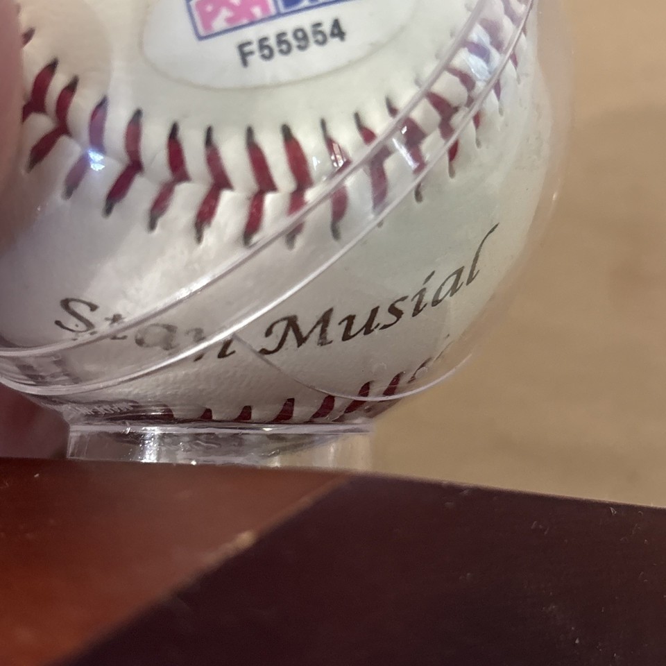 Stan Musial Autographed Baseball PSA/DNA F55954 | eBay
