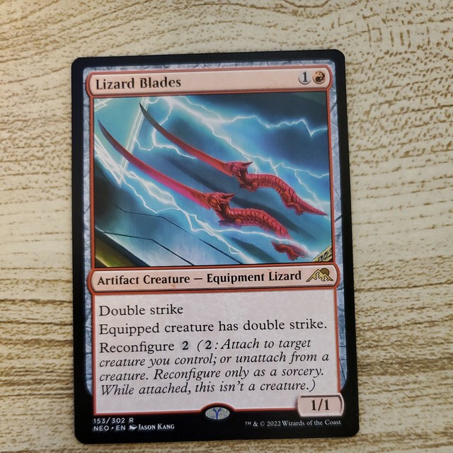 MTG Lizard Blades Kamigawa: Neon Dynasty 153/302 Regular Rare for sale ...