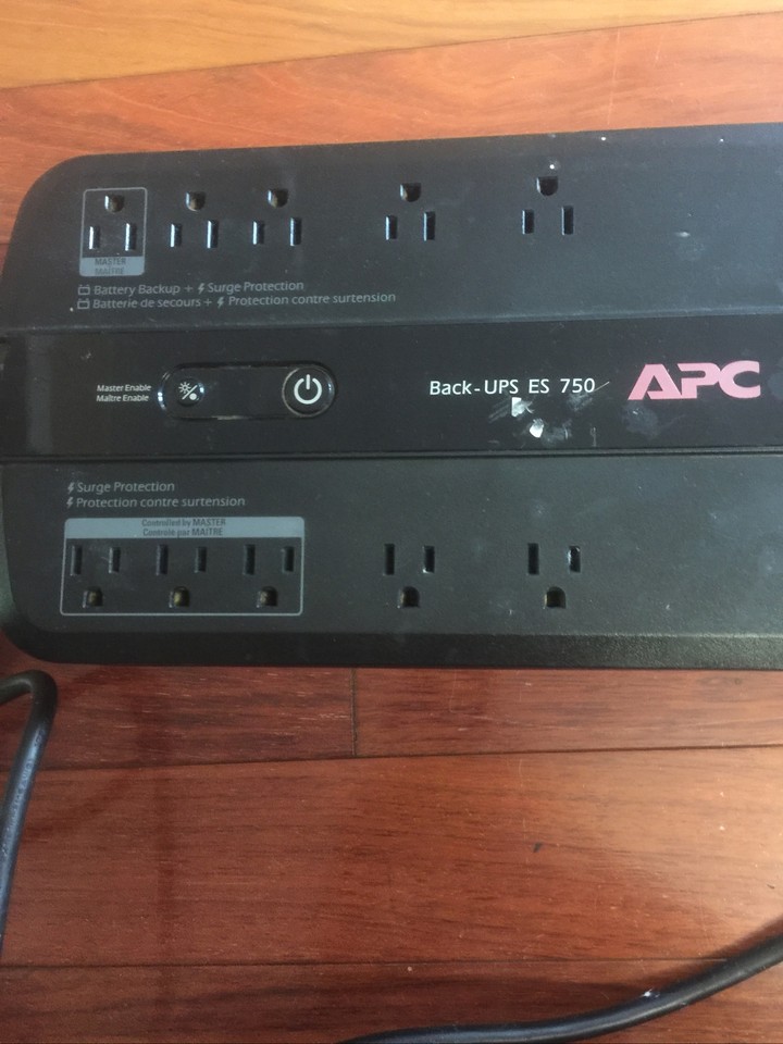 APC Back-UPS ES 750 Battery Backup & Surge Protector BE750G TESTED NO ...