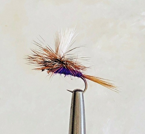 PARACHUTE ADAMS PURPLE - FLY FISHING DRY FLIES - 12 FLIES X SIZE #18 ...