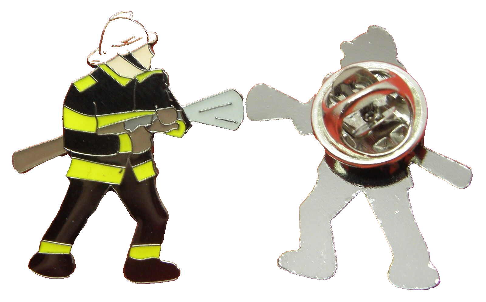 Fireman Pin Badge Firefighter Fire Fighter Service Man Brooch | eBay