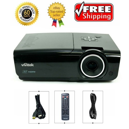 VIVITEK D935VX DLP Projector 3000 ANSI HD 1080i HDMI Cable Remote ...