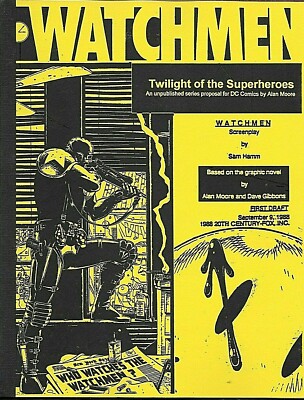 Watchmen Screenplay/Script By Sam Hamm/Alan Moore/Dave Gibbons/1988 | eBay