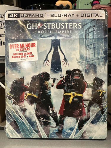 Ghostbusters: Frozen Empire Walmart SteelBook 4K Ultra HD IN HAND READY ...