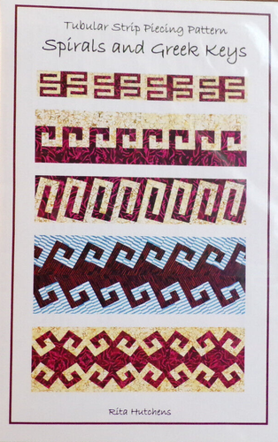 Spirals and Greek Keys Quilt Pattern Tubular Strip Piecing Pattern Rita Hutchens | eBay