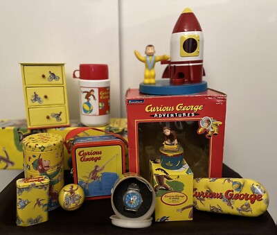Lot of 10 VINTAGE Curious George Collectibles | eBay