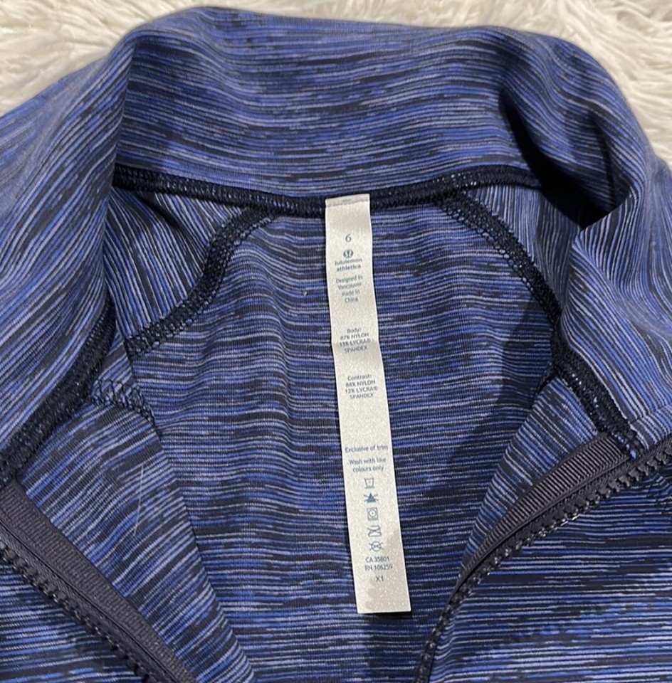 Lululemon Nice Asana Jacket Wee Are From Space Cadet Blue | eBay