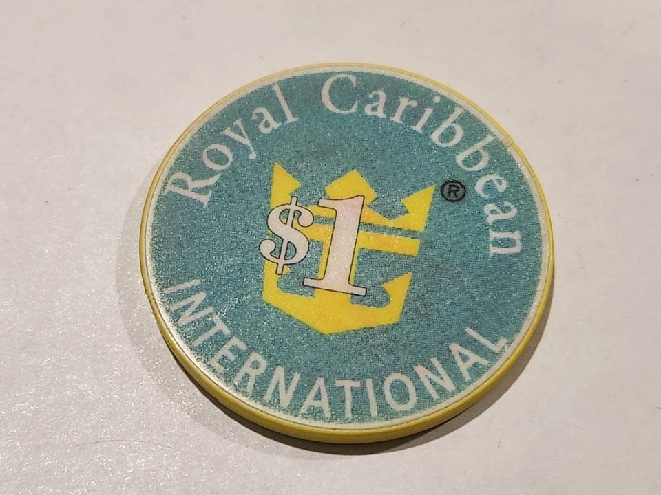 ROYAL CARIBBEAN Cruise Ship Casino Wet Chip ENCHANTMENT OF THE SEAS $1 ...