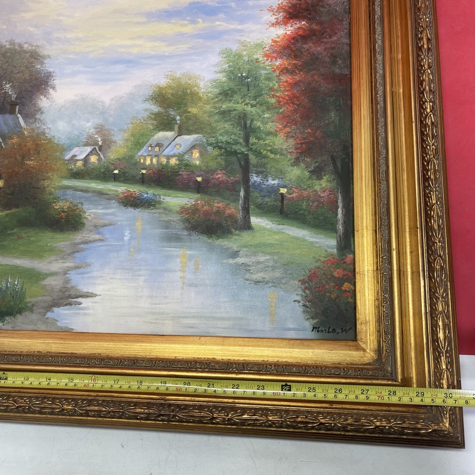 Vintage Oil Painting by Marlo. W. 24”x20” | eBay