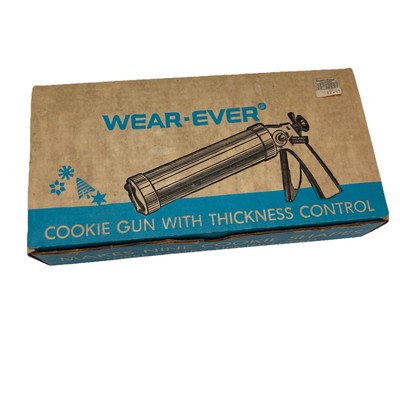 Vintage Wear-Ever Cookie Gun with Thickness Control 12 Cookie Shapes 2 ...
