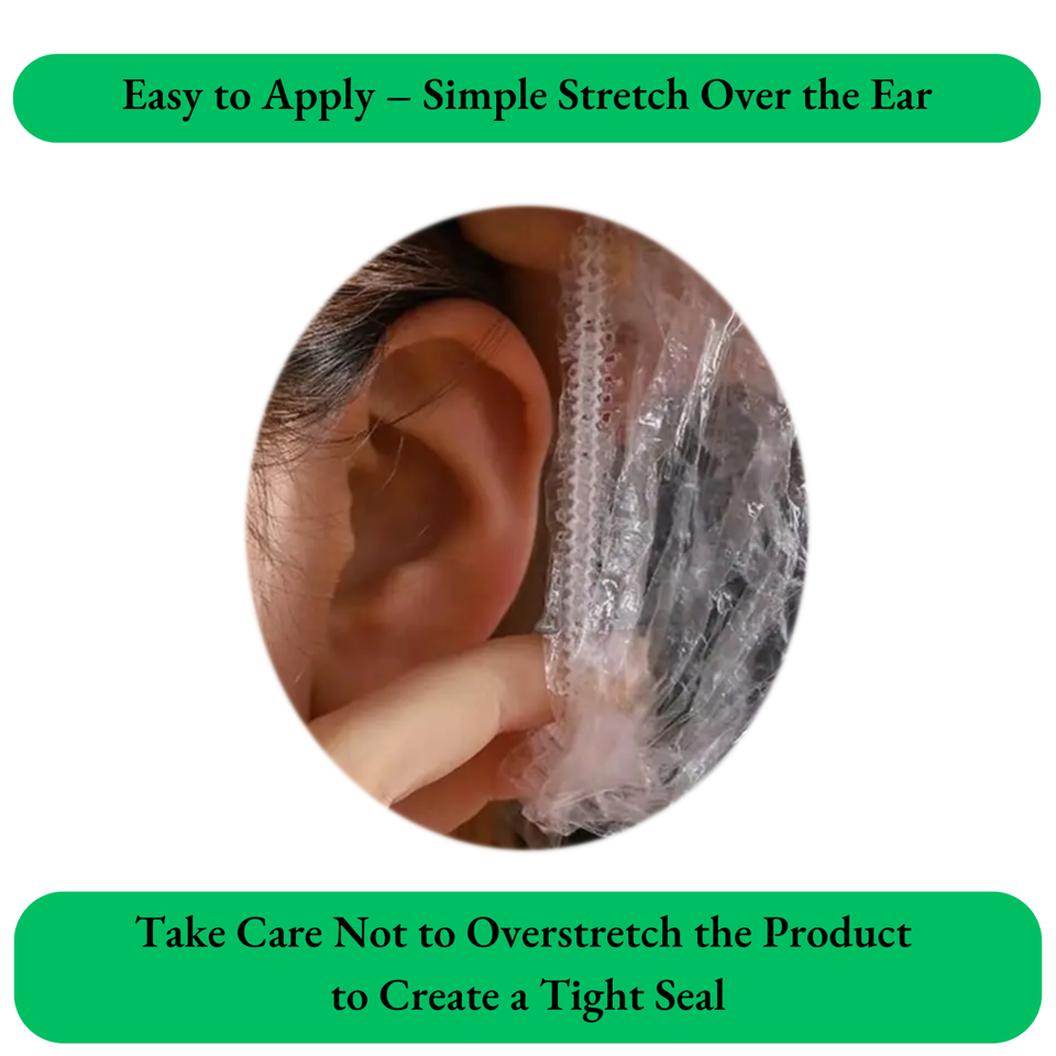 Ear Caps Cover Protector Waterproof Salon Hairdressing Shower Plastic ...