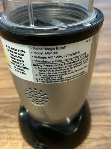 Magic Bullet Blender MB1001 Tested &Works, EUC | eBay
