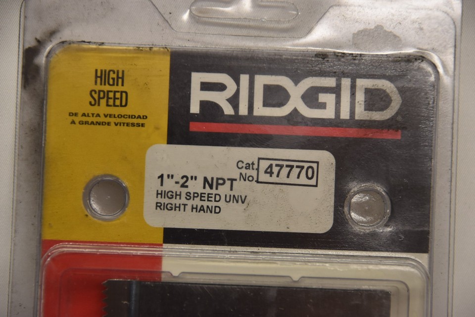 3 RIDGID NPT Pipe die sets 47770, 47790, 47785 (2- Stainless, 1- High ...