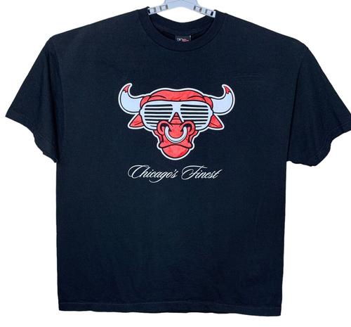 The Freshnes Chicago's Finest Mens T Shirt Size 2XL Black Short Sleeve ...