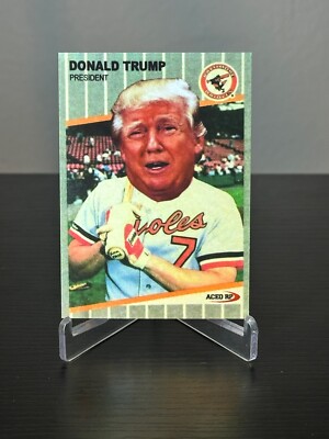 Donald Trump 89 Fleer Billy Ripken F*** Face Parody Card by ACEO | eBay