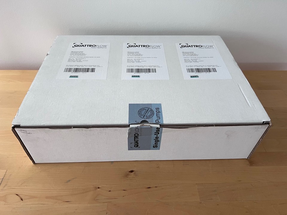 Box/3 New Quattroflow 1200 QF12DISPP-3 Single Use Pump Chamber 1200SU ...