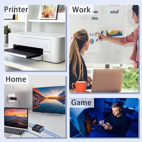 Upgrade Ethernet Splitter 1 to 3 High Speed 1000Mbps LAN Splitter with ...