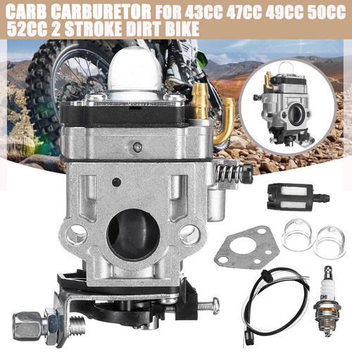 Carburetor For 43 47 49cc 2-Stroke Scooter Dirt Pocket Bike Motorcycle ...