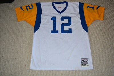 WOW 1974 Los Angeles Rams JAMES 'SHACK' HARRIS White Jersey 56 Mitchell ...