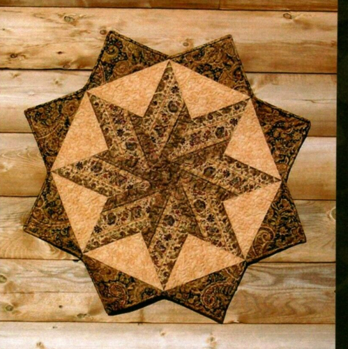 Kashmir Table Topper Pattern Folksy Primitive Country Starburst | eBay