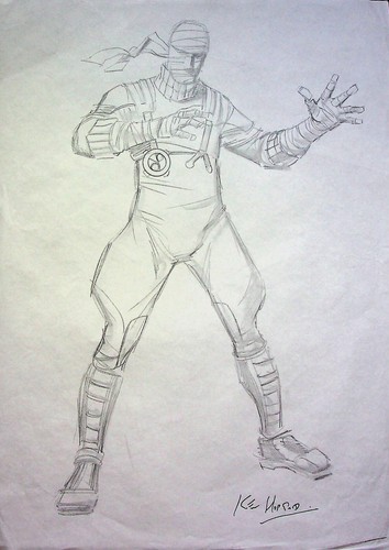 Kevin Hopgood ORIGINAL Signed Hand Drawn Comic Art 10" x8" #KW | eBay