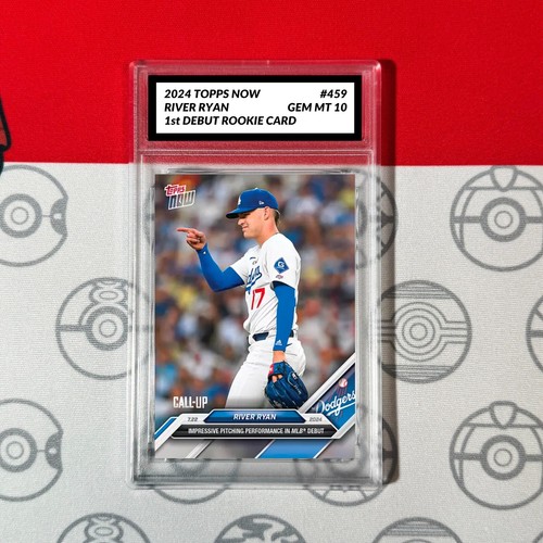 Graded 10 River Ryan - 2024 MLB TOPPS NOW Card 459 Debut RC Rookie Card ...