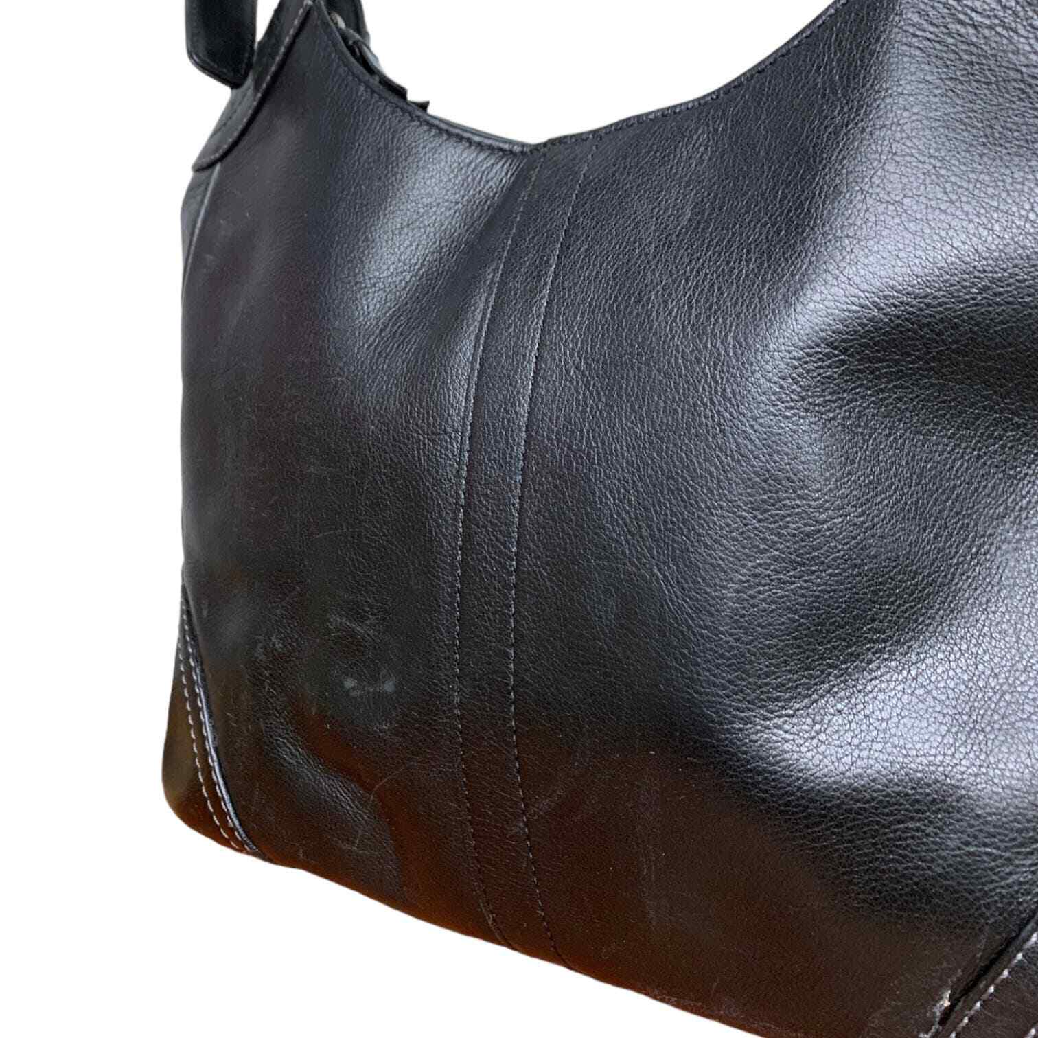 Coach Hamilton Hobo Shoulder Bag Black Leather Saddle… - Gem